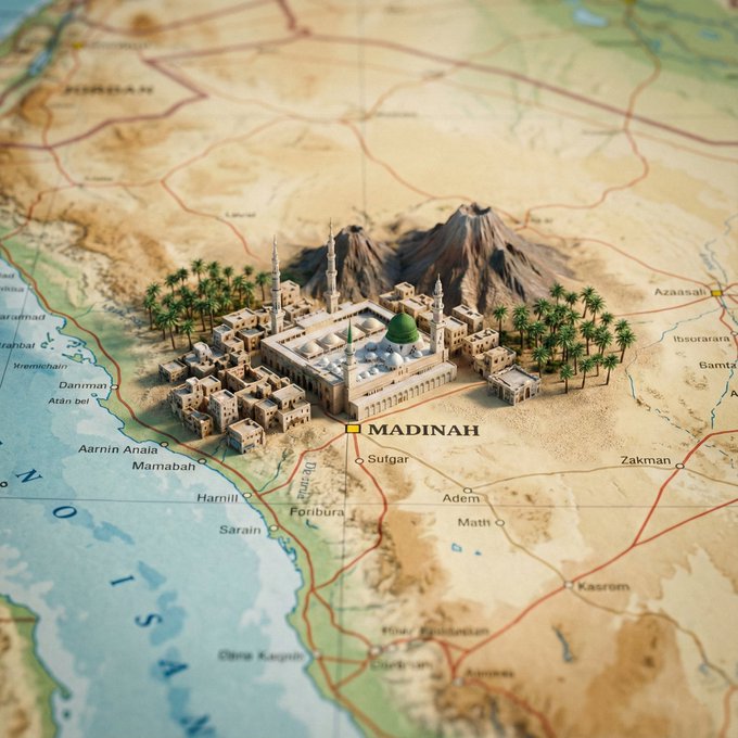 Peta Landmark Ikon Arab Saudi Dalam 3D » saudinesia.id