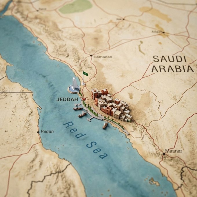 Peta Landmark Ikon Arab Saudi Dalam 3D » saudinesia.id