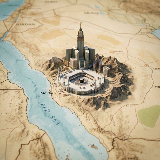 Peta Landmark Ikon Arab Saudi Dalam 3D » saudinesia.id