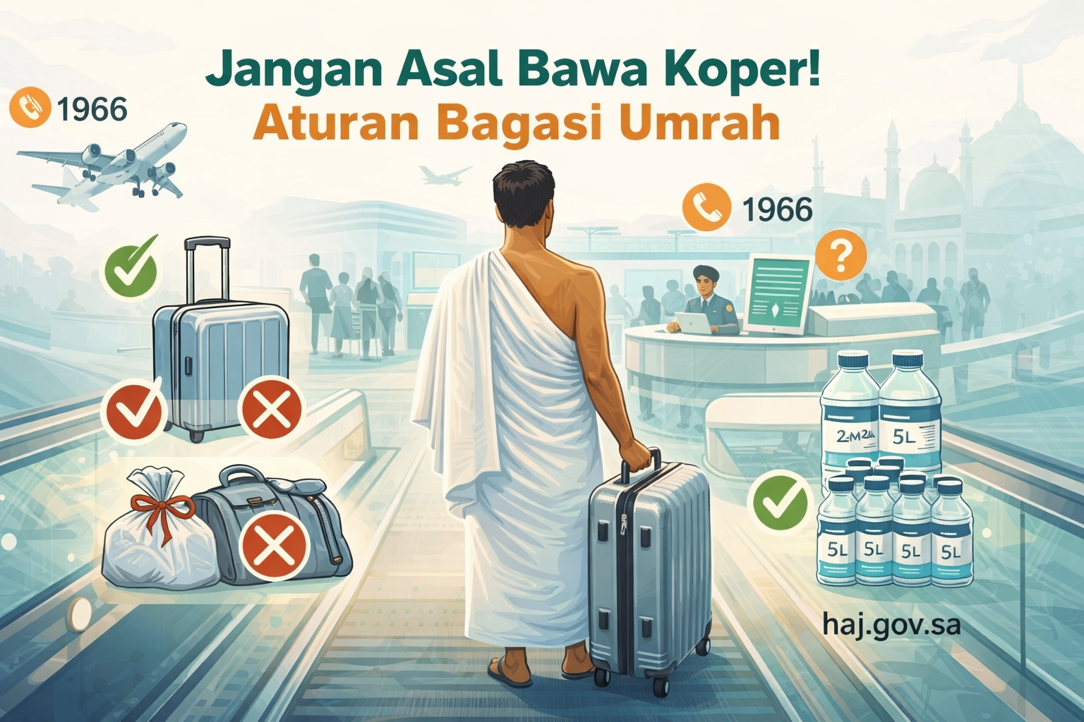 Jangan Asal Bawa Koper! Ini Aturan Bagasi Umrah yang Wajib Tahu ...