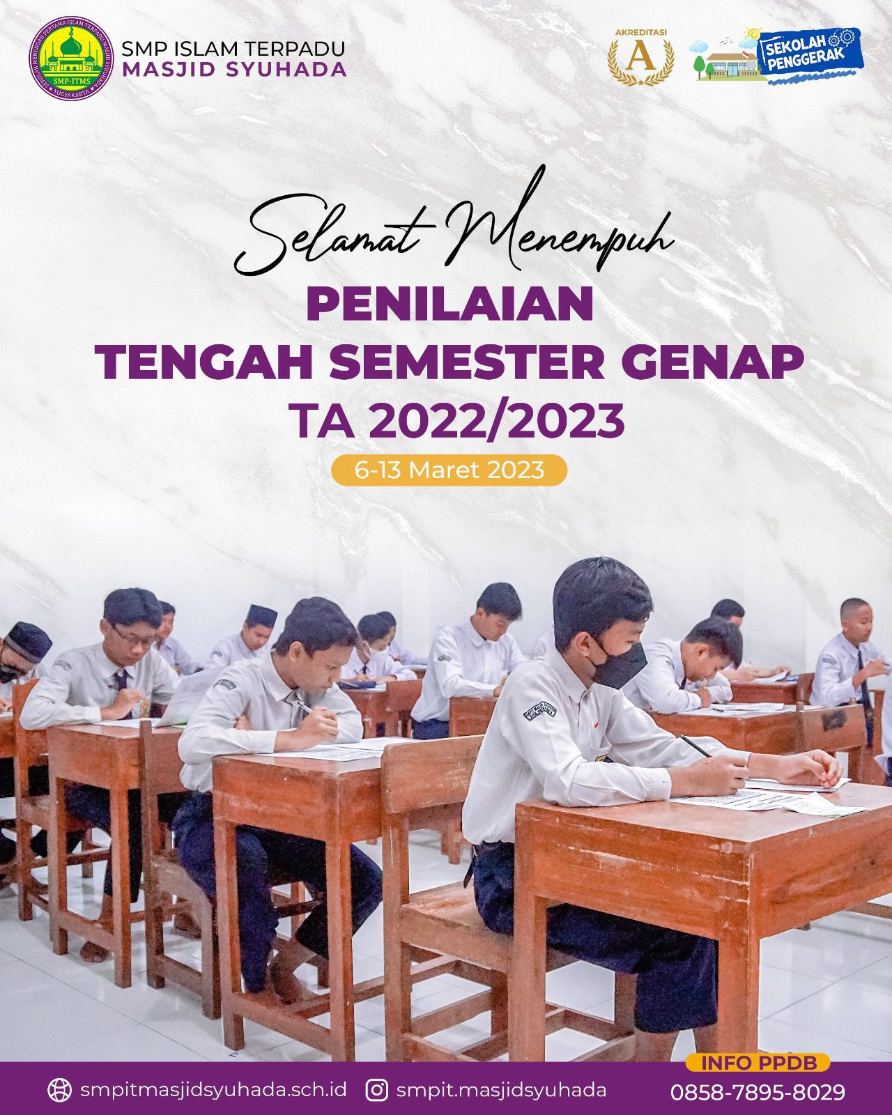 Pelaksanaan PTS Genap Tahun Ajaran 2022/2023 – smpitmasjidsyuhada.sch.id